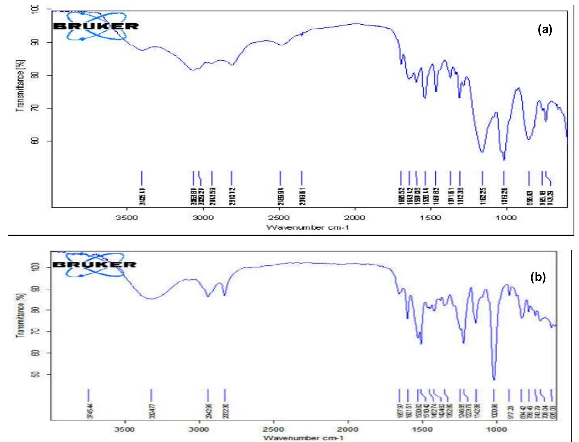 Ft-ir spectrum of (a) tazarotene; (b)tazarotene + all