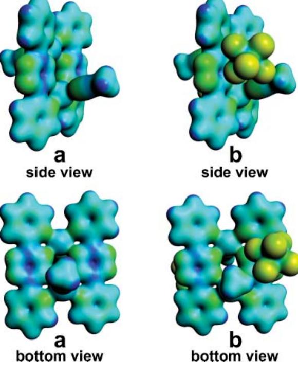 Esp map from the bp86/tzp spe calculations of (a) dication