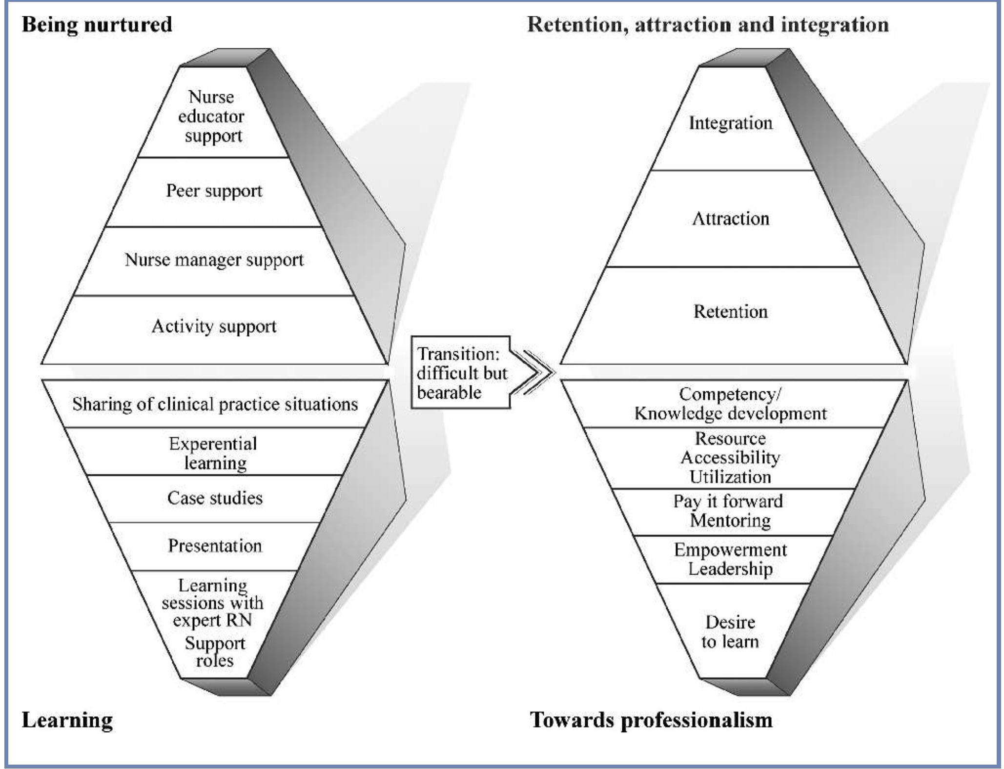 The process and outcomes pyramids model of an educational