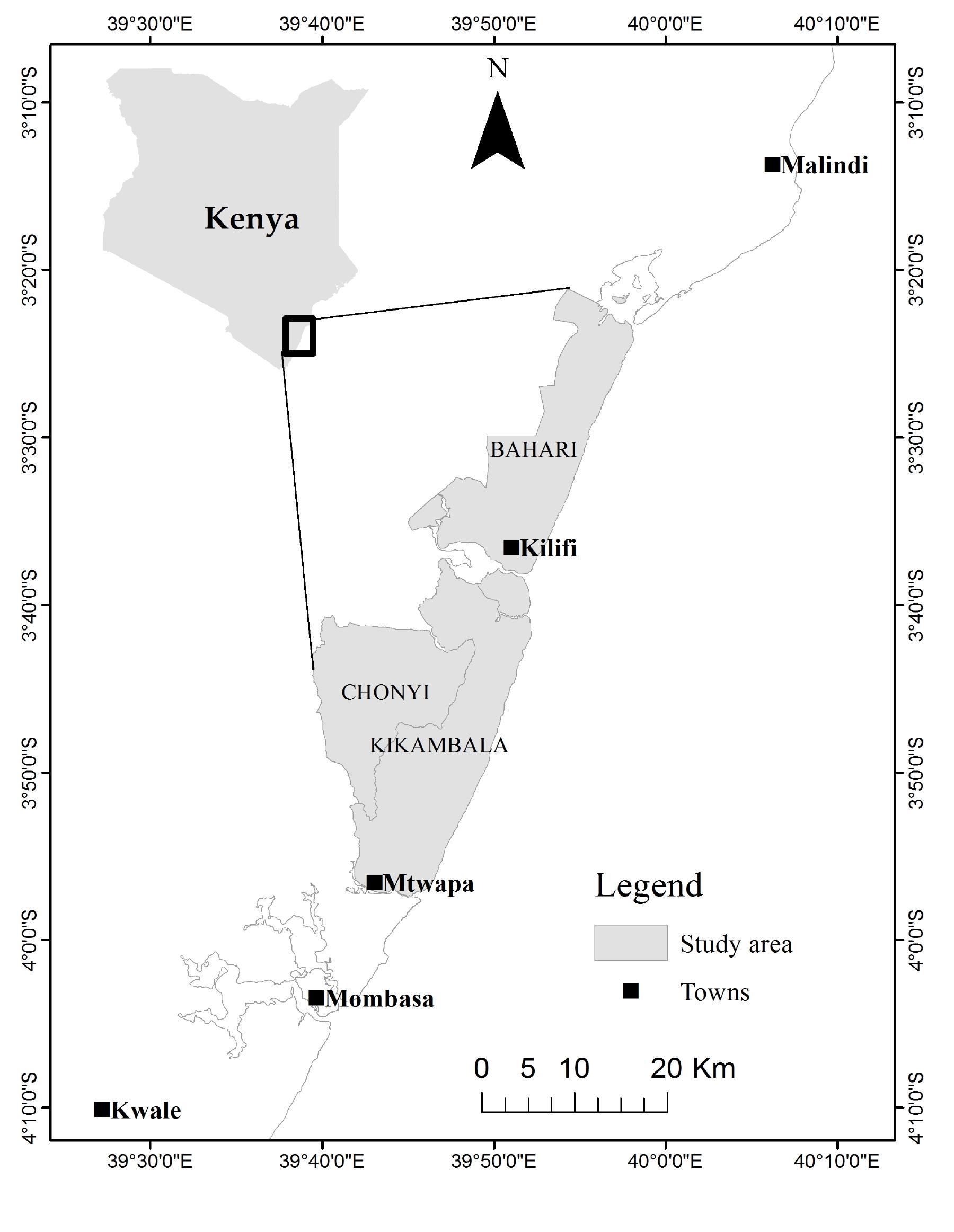 Appendix ii: the map showing the location of kilifi south