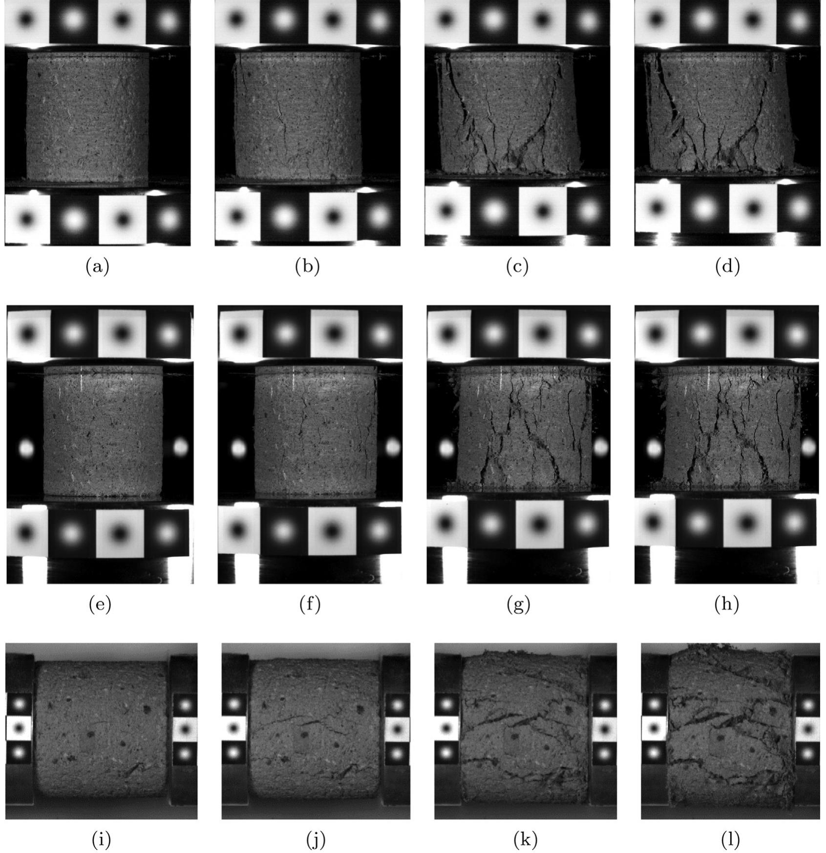 Comparison of typical damage progression for air dried type