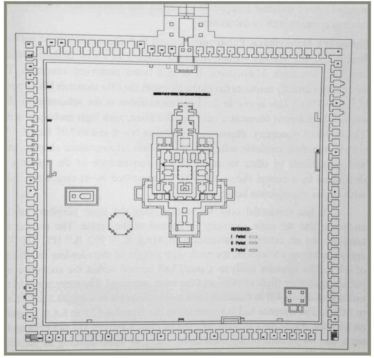 Layout of the saban vihara, mainamati, bengal (source: