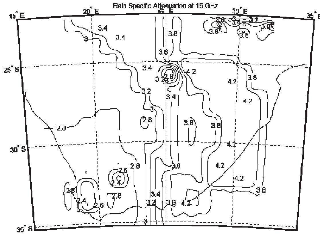 Figure 7 - Rain Cell Size Mapping for Microwave Link Design