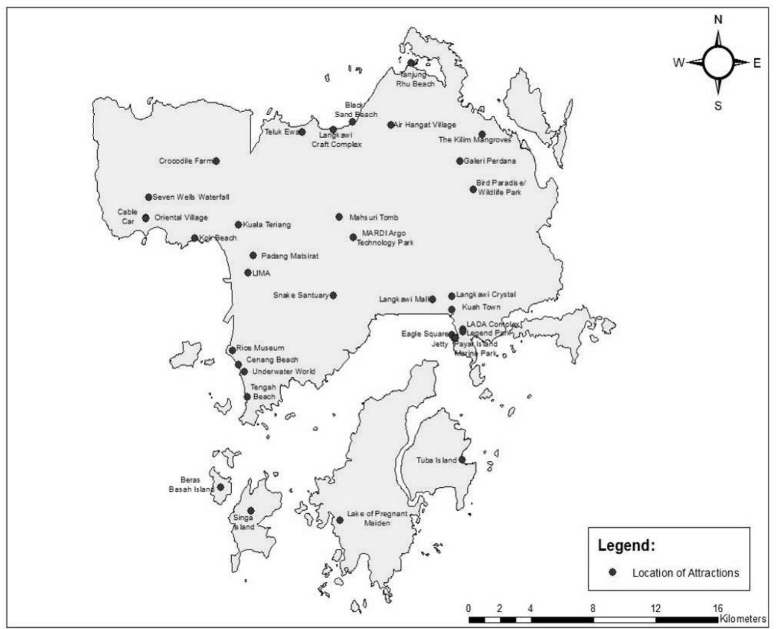 Langkawi map of attractions 60 photos - Morilly.com