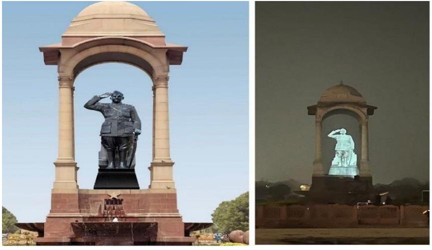 "unity in diversity" sculpture at india gate: "unity in