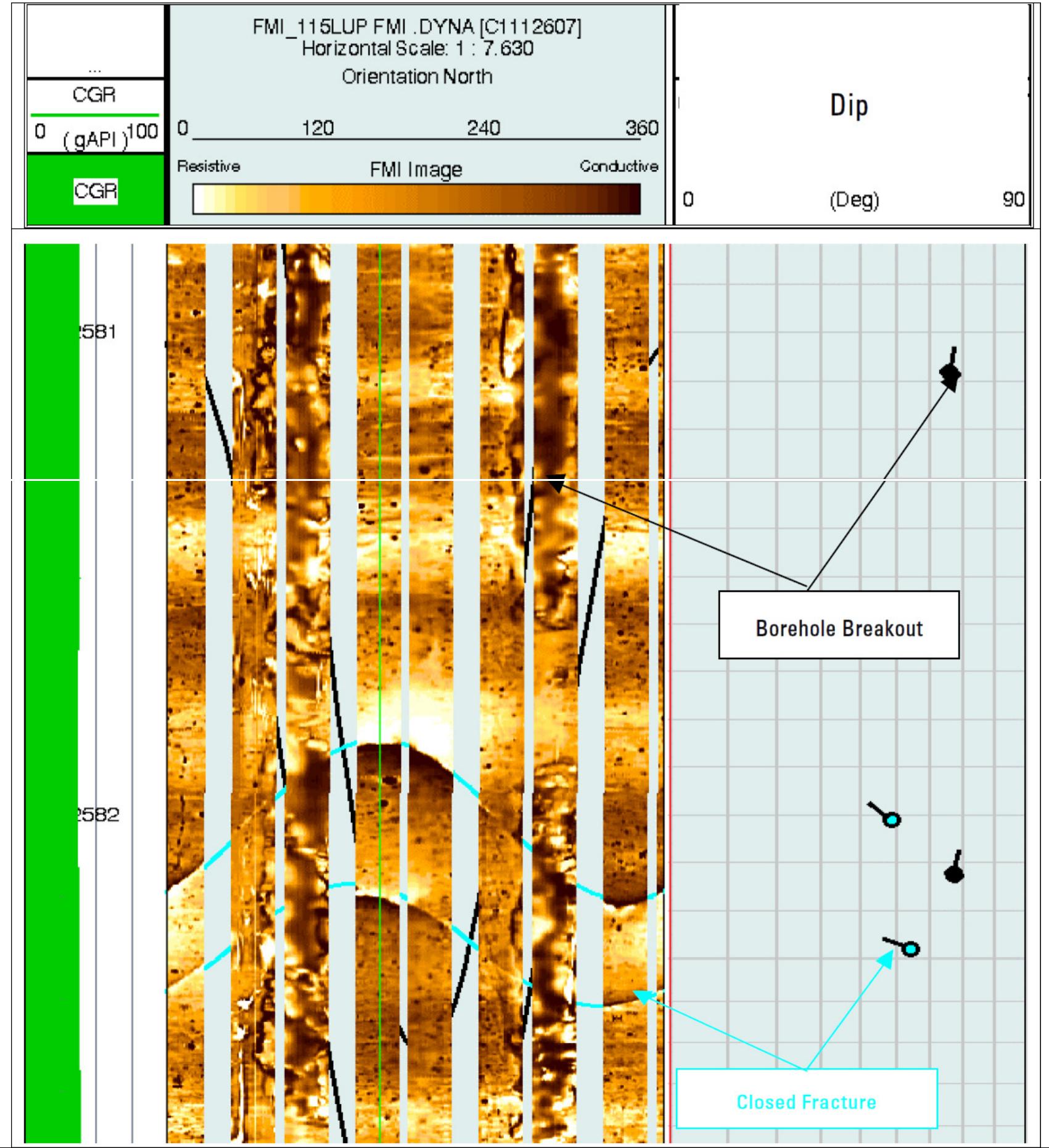 Figure 5 - from Finding the Drilling Induced Fractures and