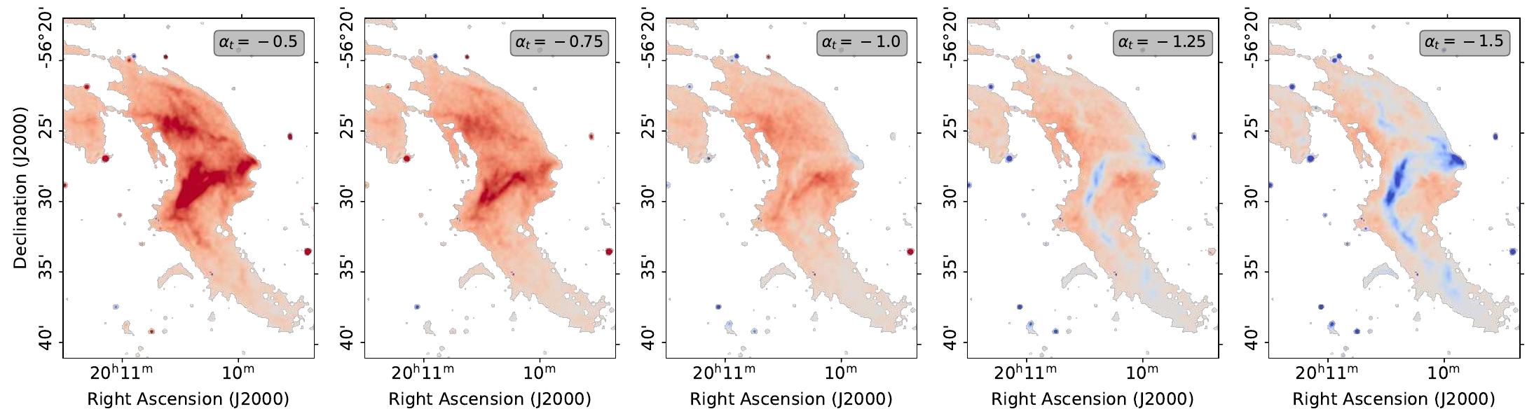 Radio spectral tomography maps of the nw radio relic