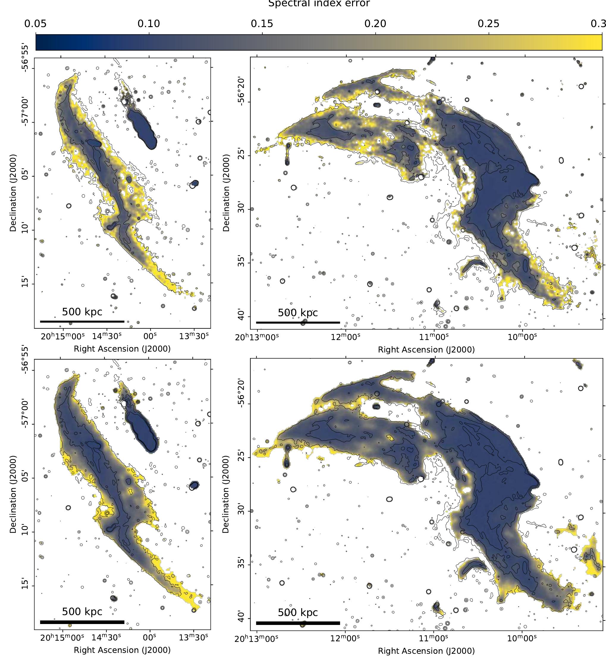 B.1. spectral index error maps for the spectral index maps