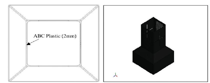 | structural layout of ehd thruster (isometric view).
