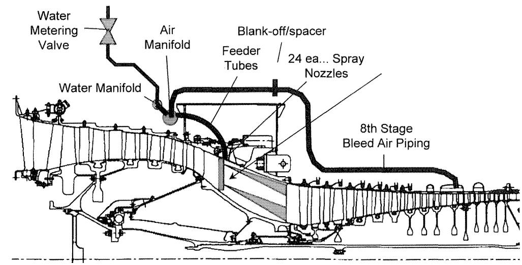 Cross section of lm6000 sprint intercooled engine. (courtesy