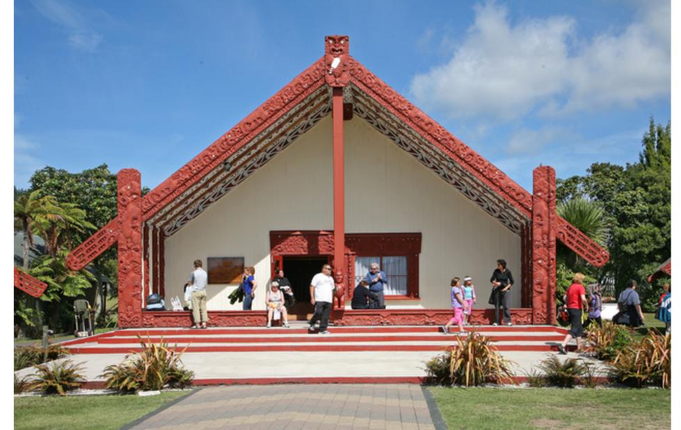 Image 1: a marae - a focal point of maori communities