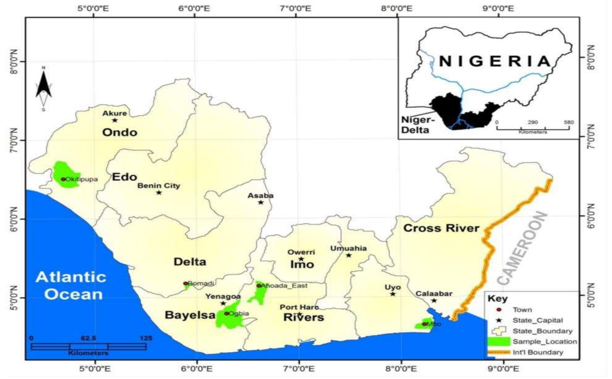Map of the niger delta region the niger delta region is