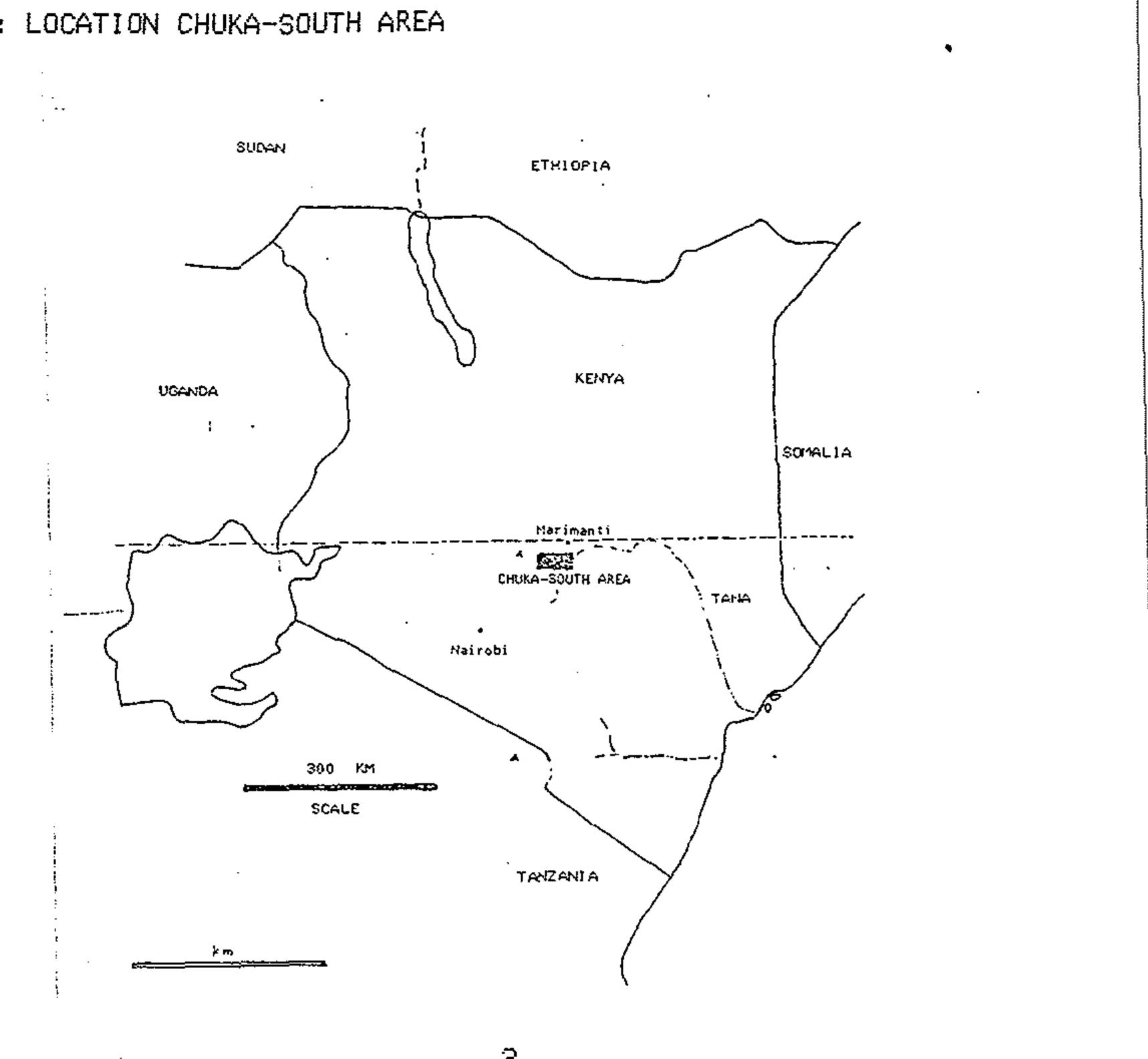 Figure 1 - Vegetation and Land Use Map of the Chuka-South