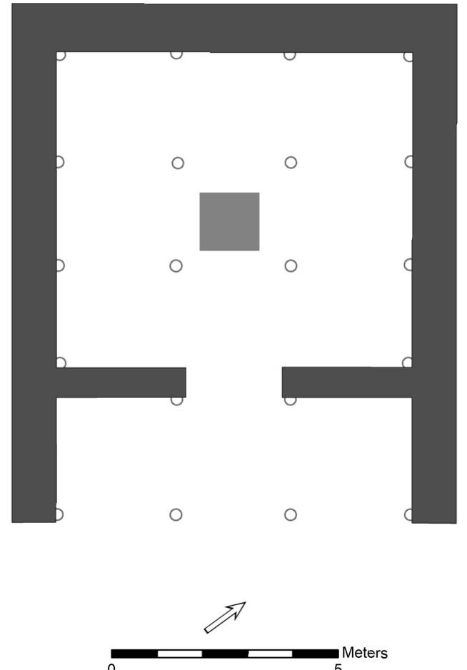 3. reconstructed ground plan of an excavated megaron