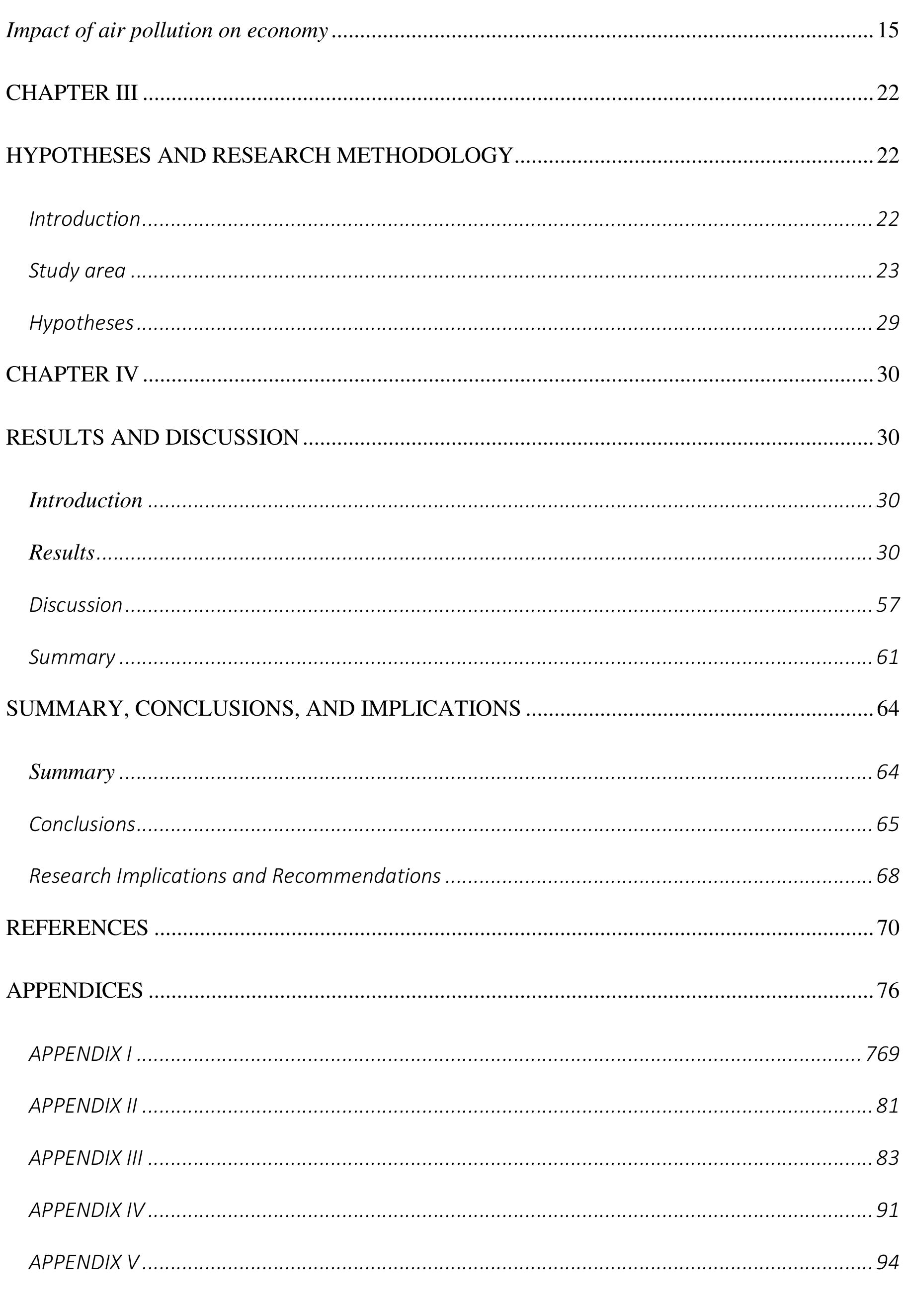 Table 2 - Modeling of Air Pollution and Related Health
