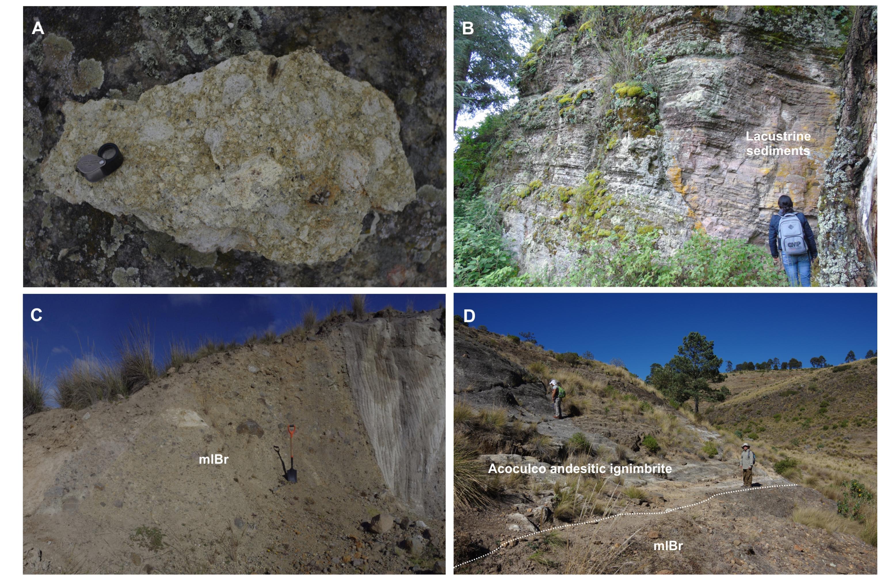 Figure 5 - Eruptive chronology of the Acoculco caldera