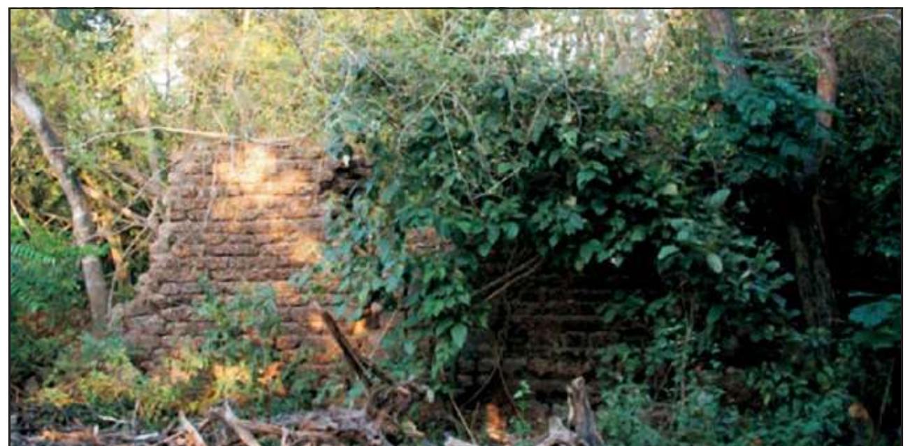 Eastern wall of the dharmadam fort