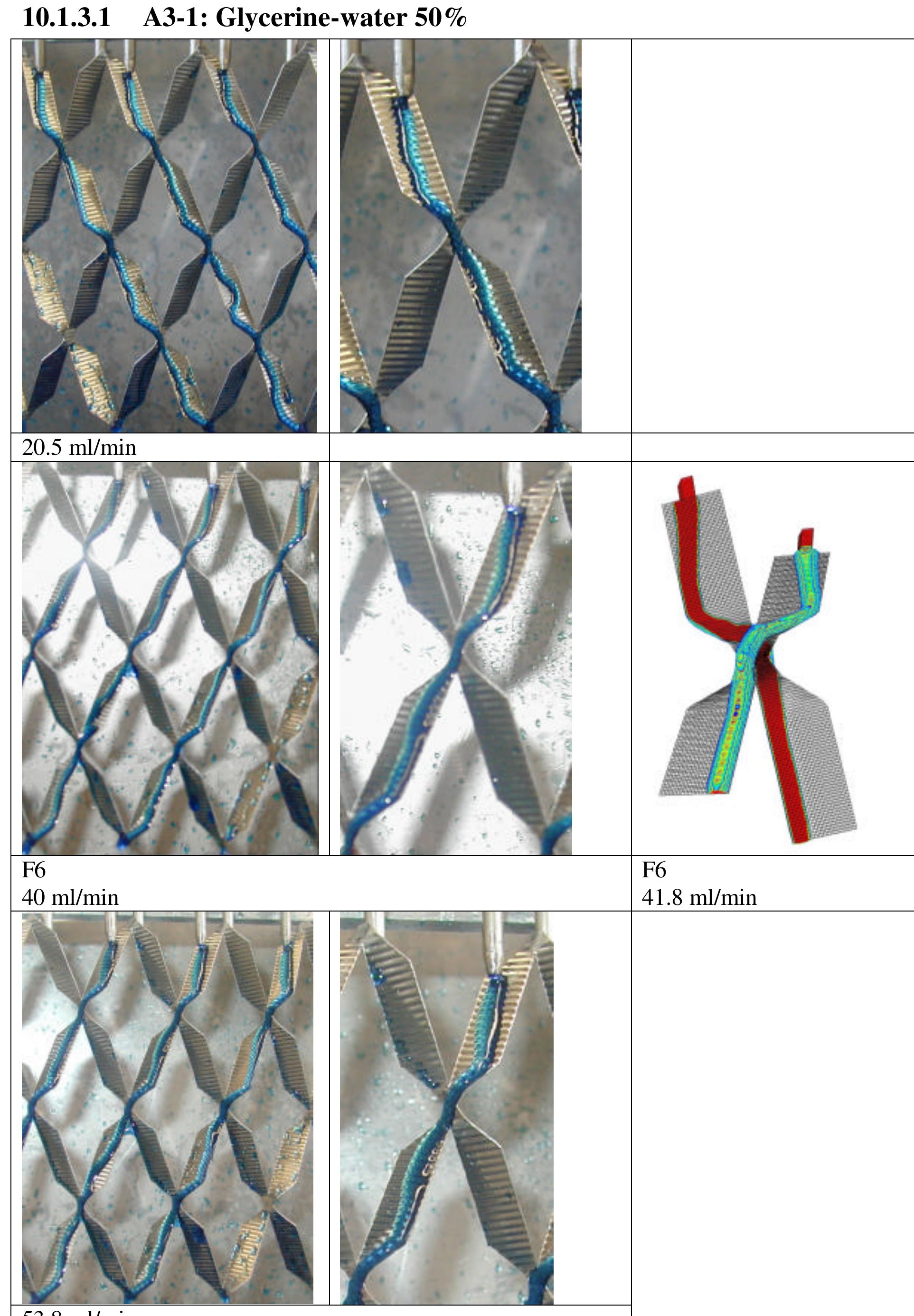 Figure 71 - Wetting of Structured Packing Elements - CFD and