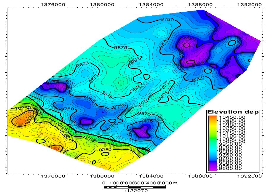 (11) depth map of tag rift limestone formation
