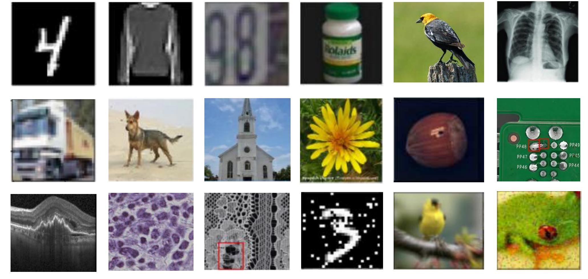 Sample visualization of mnist, fashion-mnist, svhn,