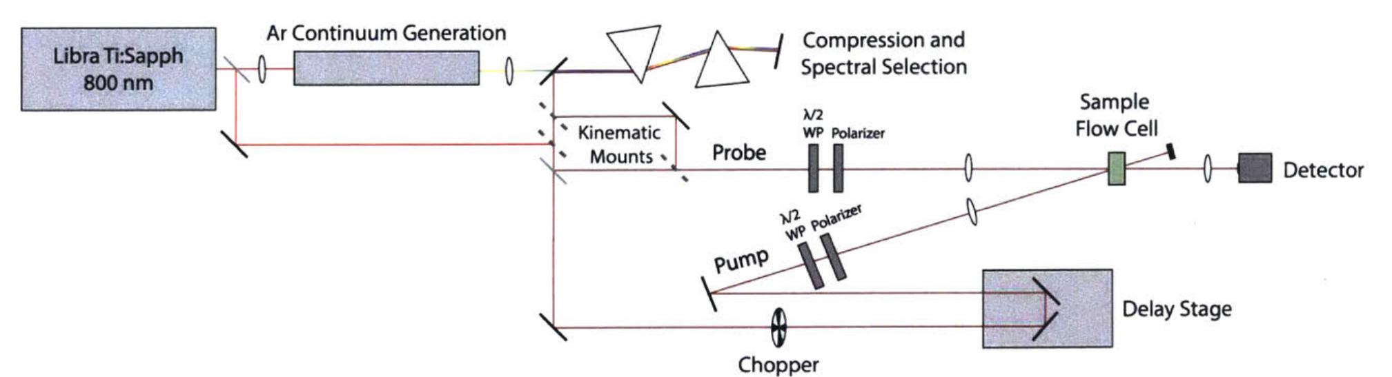 Schematic drawing of the transient absorption spectroscopy