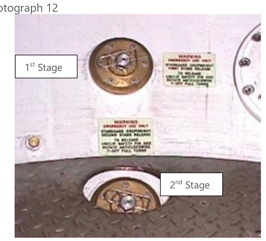 1$* & 2" stage release with divers umbilical removed note:
