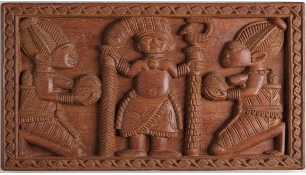Plate 7: offerings to priest by bisi fakéye. wood. size: 12