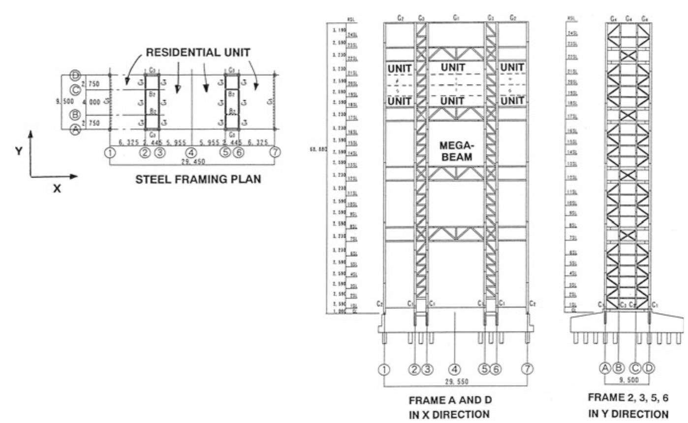 48 steel framing plan and elevations of ashiyahama
