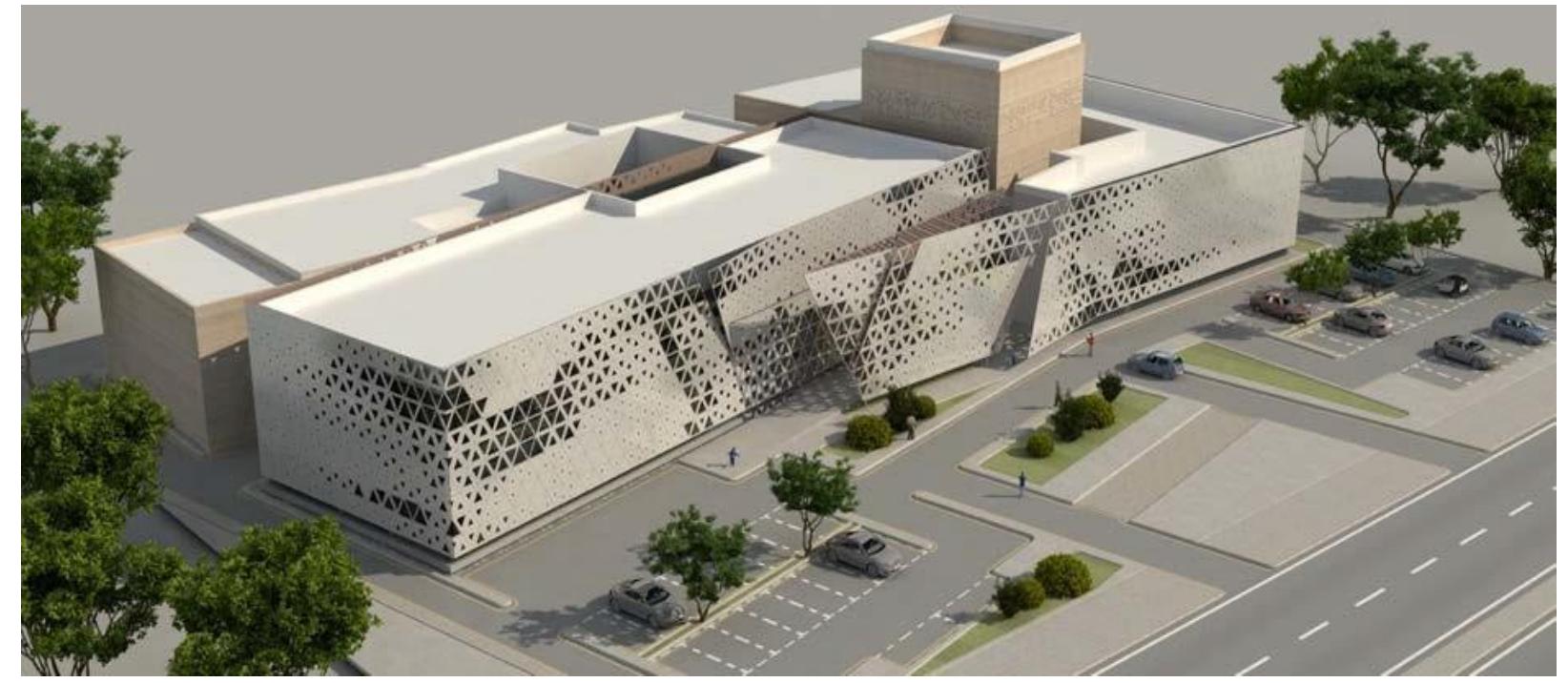 Al-diriyah governorate building 3d model — source: dar