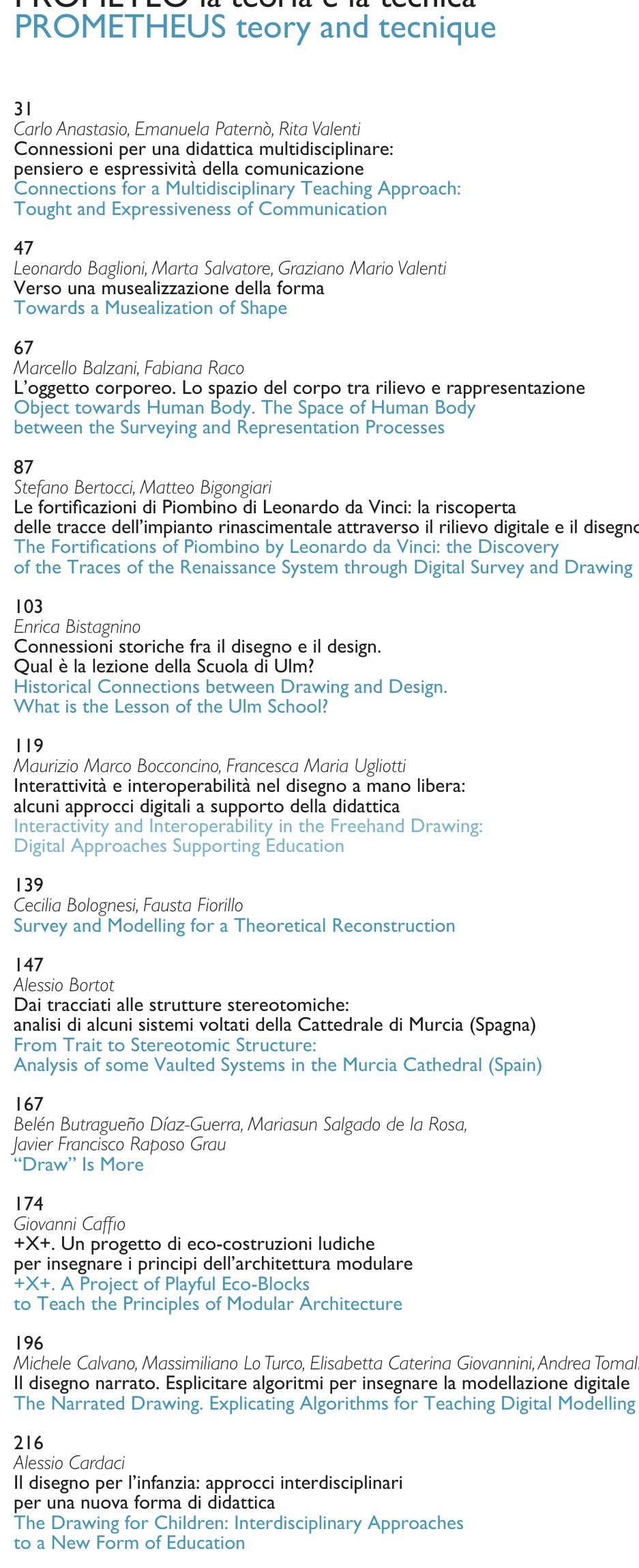 Table 2 - Visionary Drawings for Weaving Visuals of the