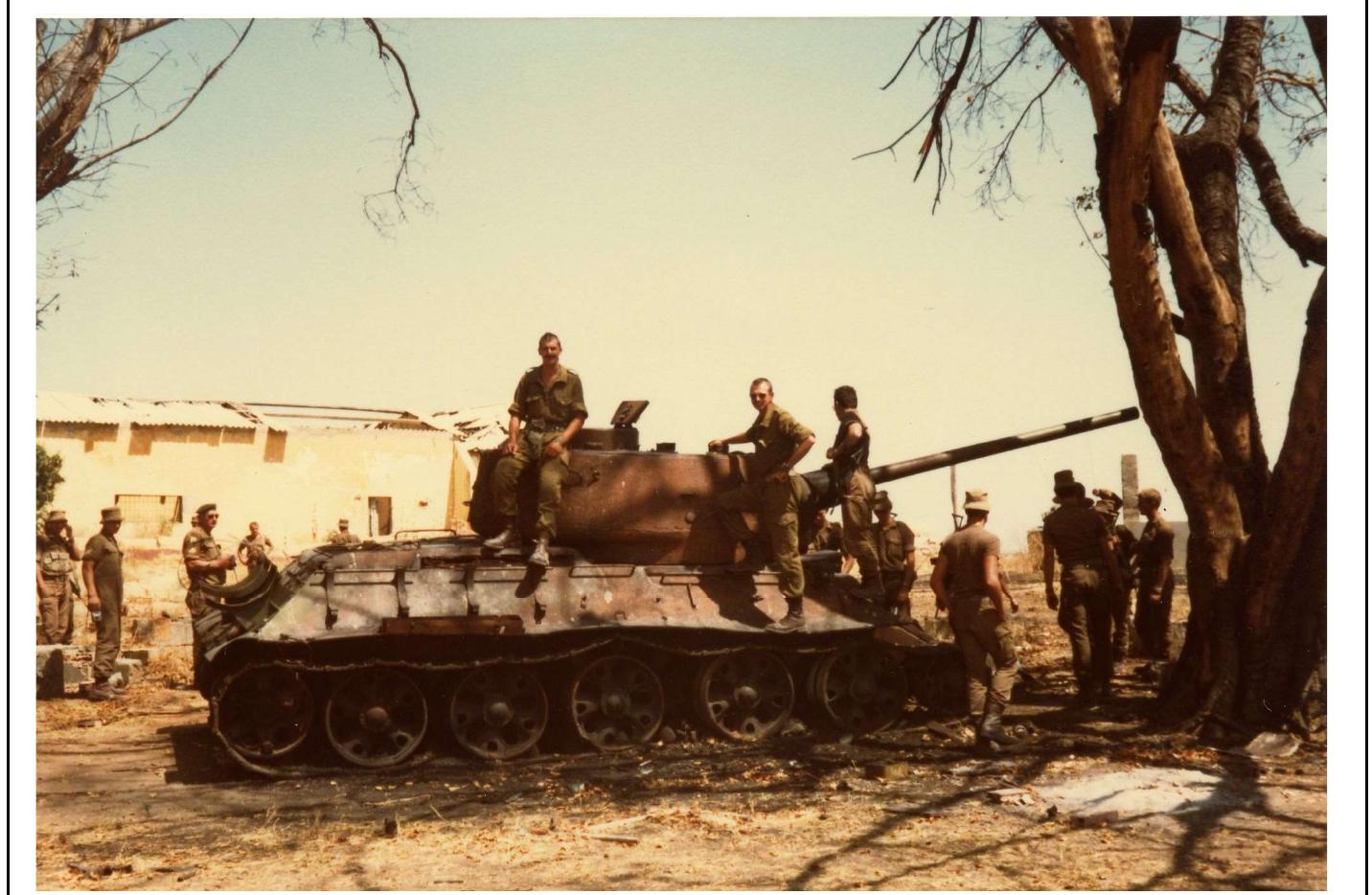The recovery of a russian t34/85 tank from xangongo took