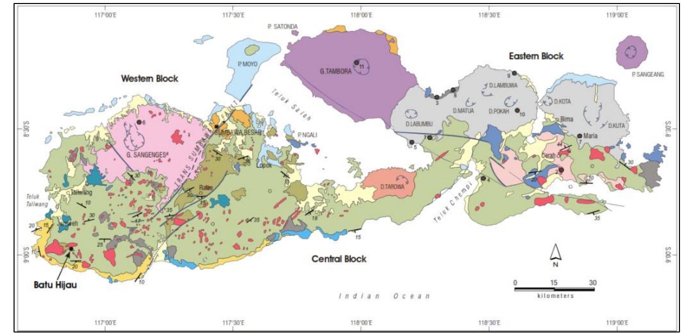 Sumbawa timur mining company (pt. stm). the research area is