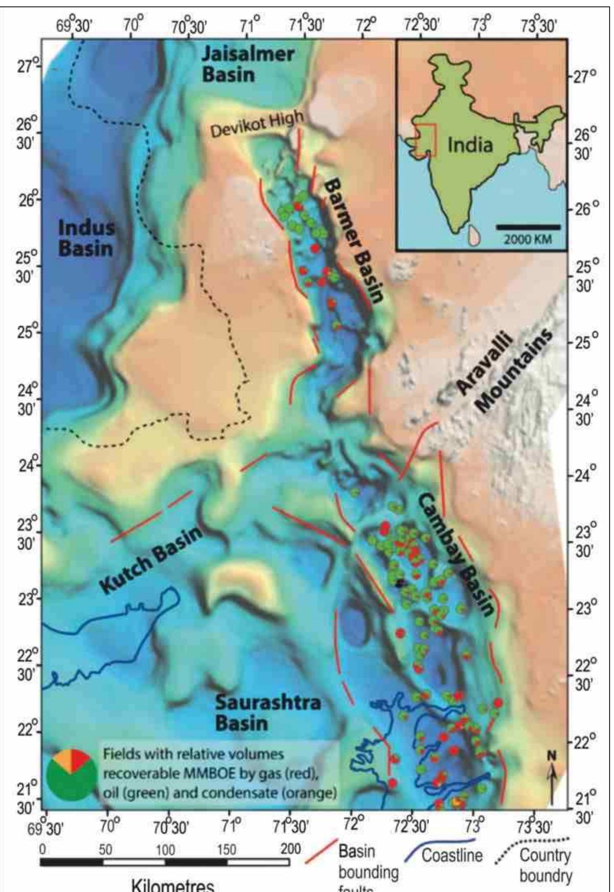 Geosciences figure 16: sedimentary basins in nw india