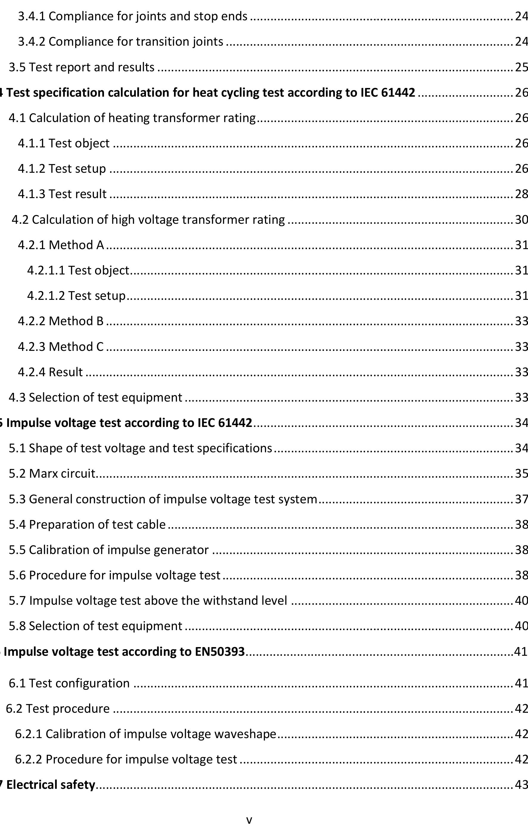 Table 2 - Load Cycling Test and Impulse Test on Low and