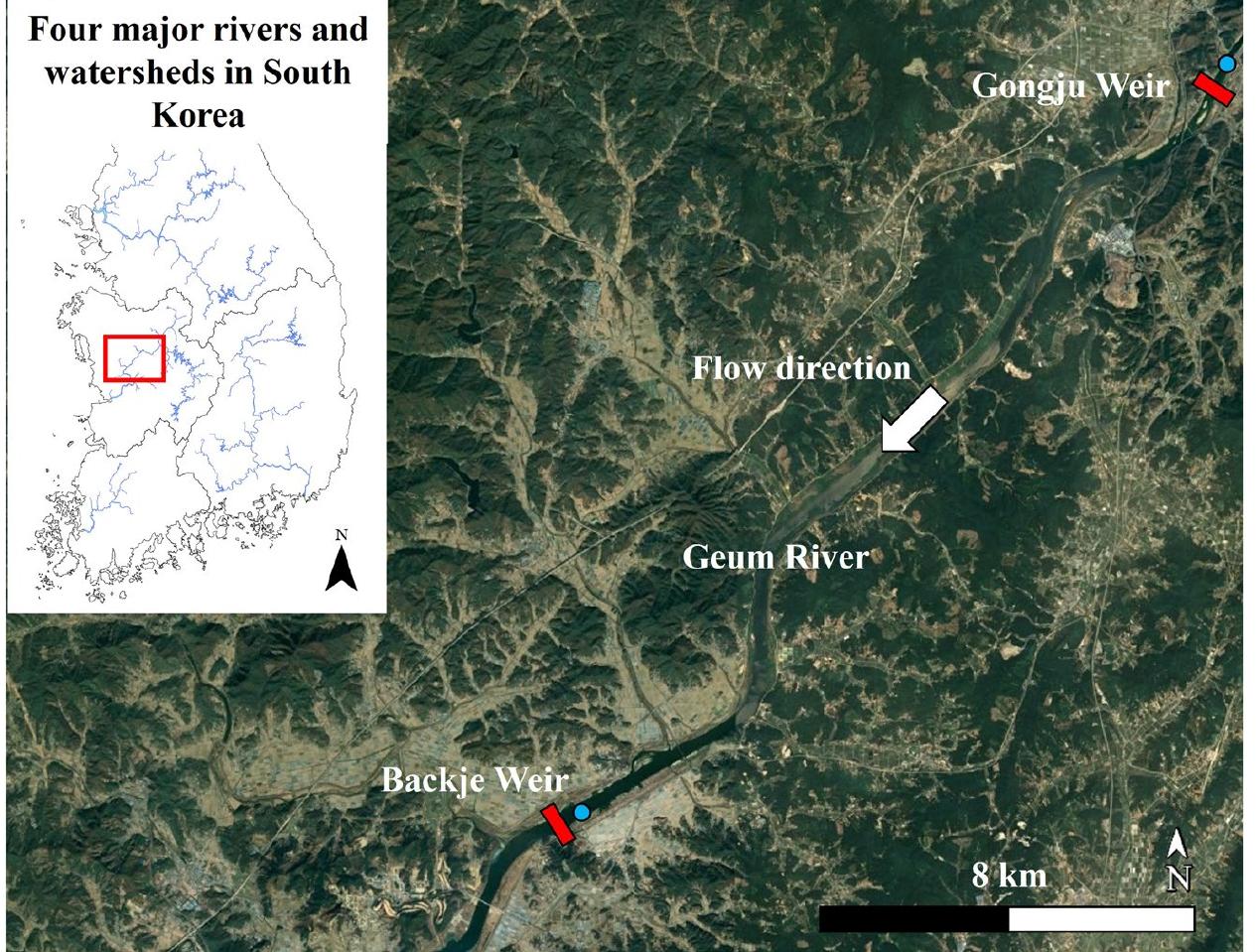 Map of the study area (126°56’20” e-127°05/55” e and