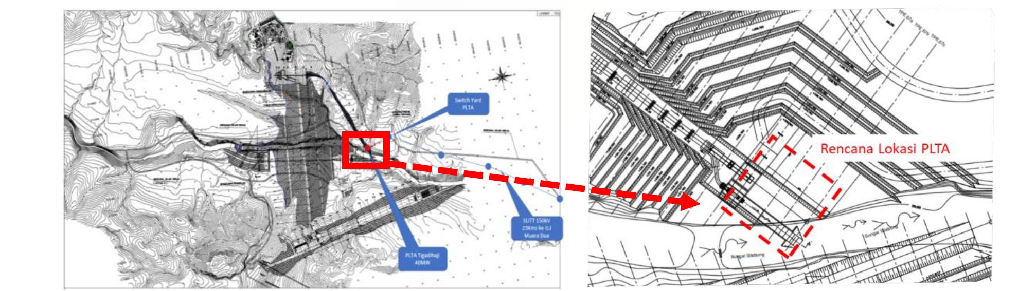 Picture 1 - layout of tiga dihaji dam