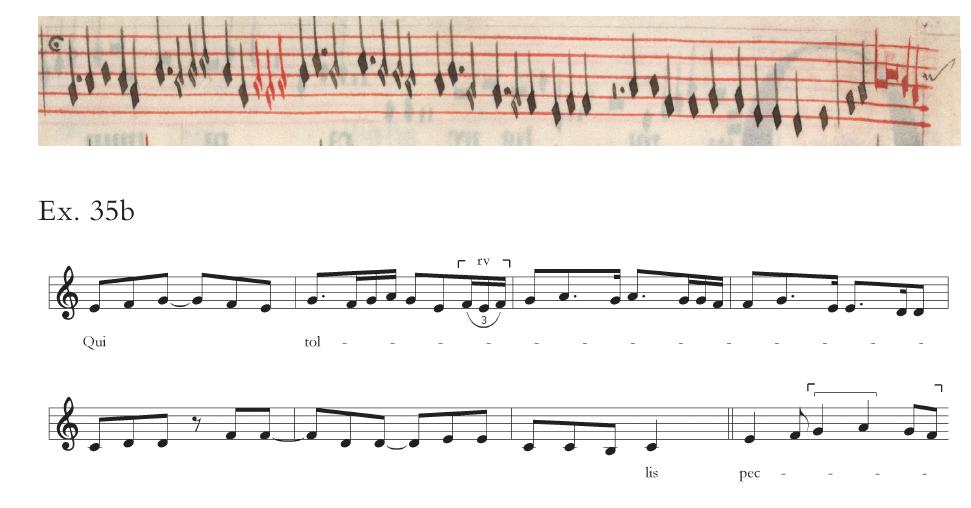 Ex. 35. oliver, agnus no. 142 (i, ff. 108v-109), in score,