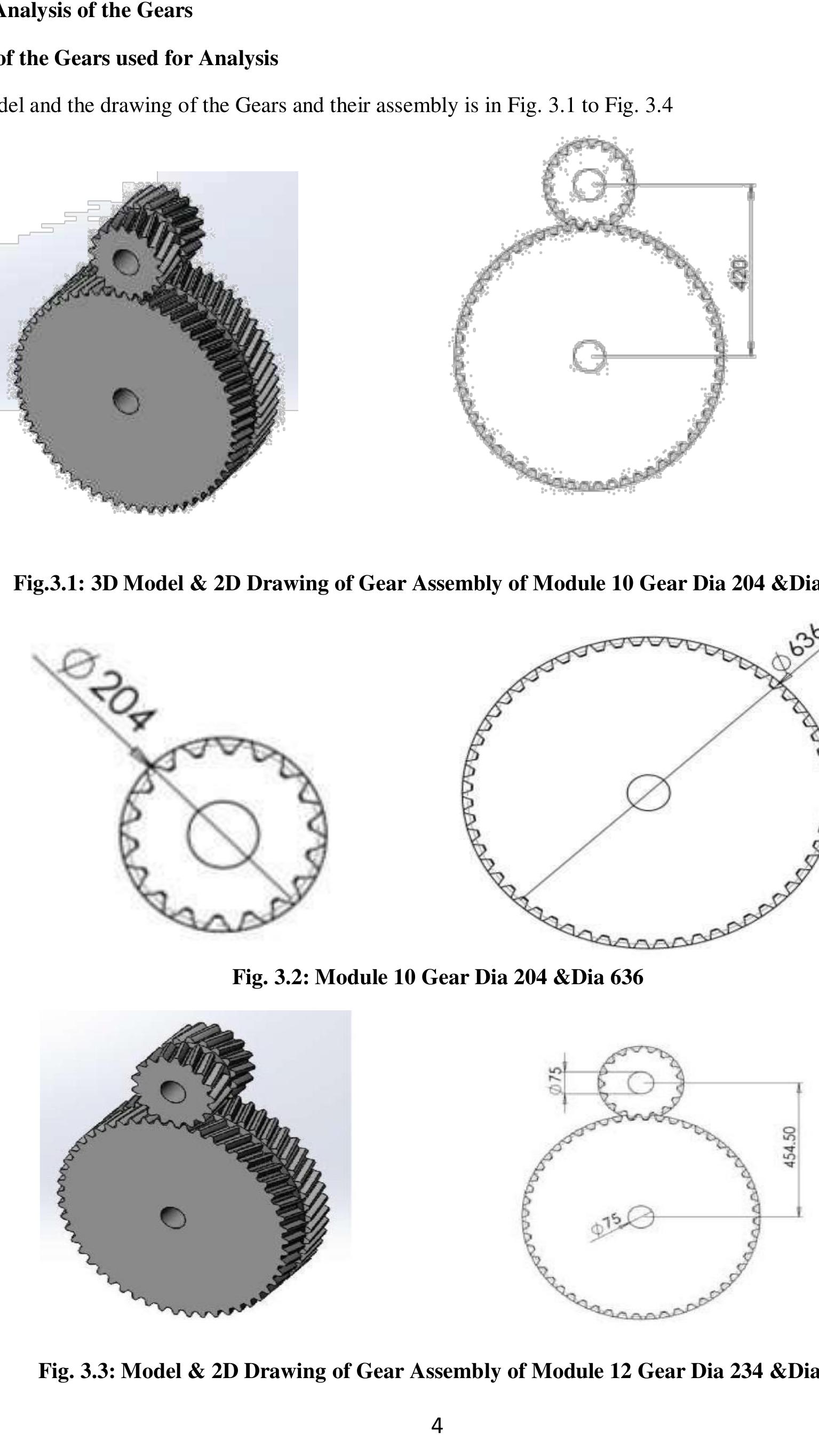 Step x: the gear geometry was modified in solid works and