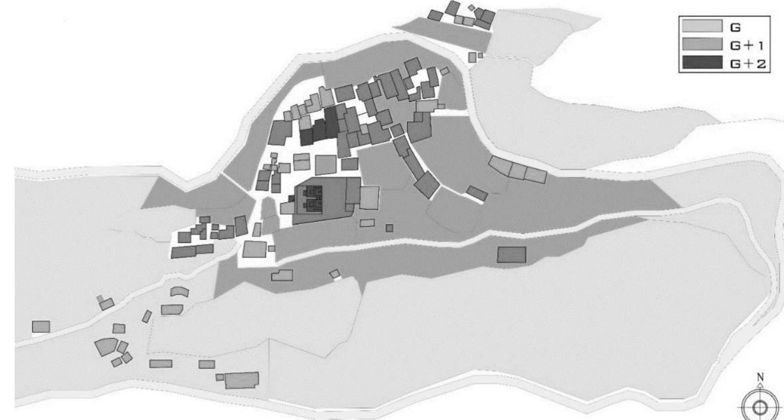 Building height map, mahasu devta temple, bisoi, dehradun;