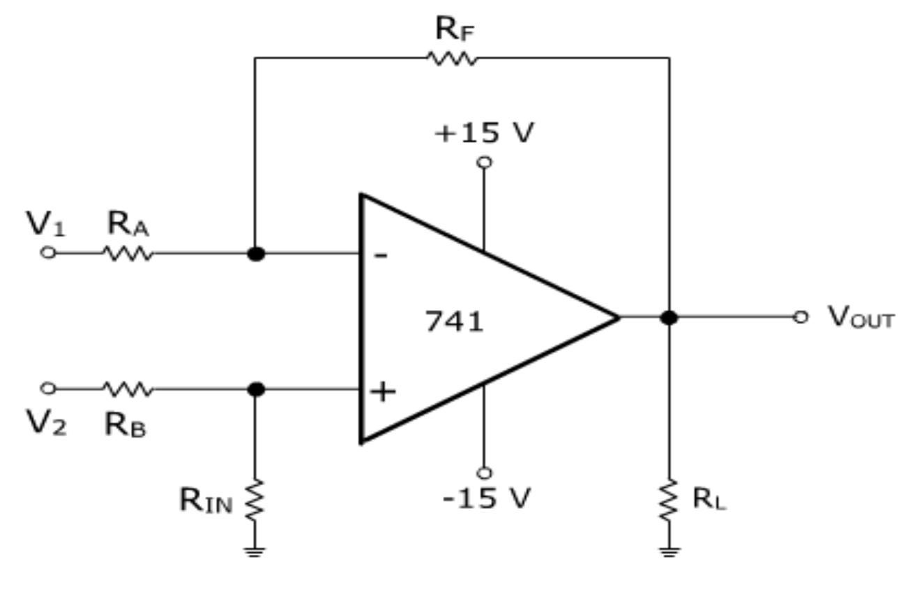 Op-amp differential circuit