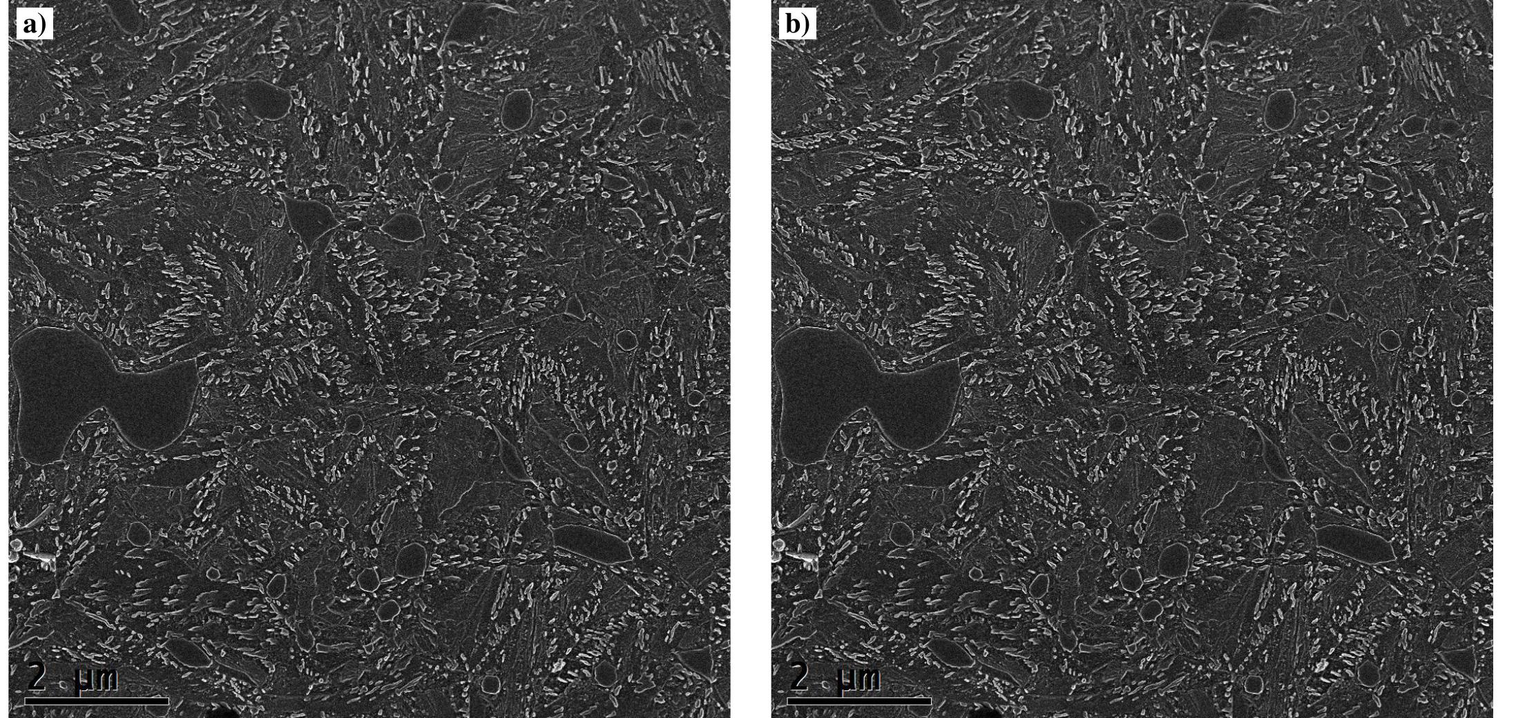 Microstructures of x153crmov 12 steel after quenching and