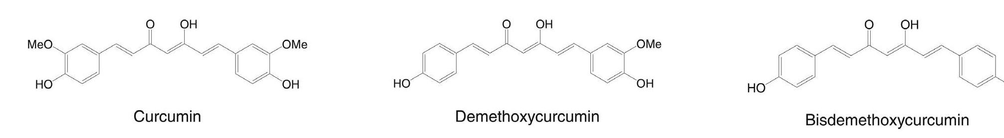 Structures of curcuminoids.