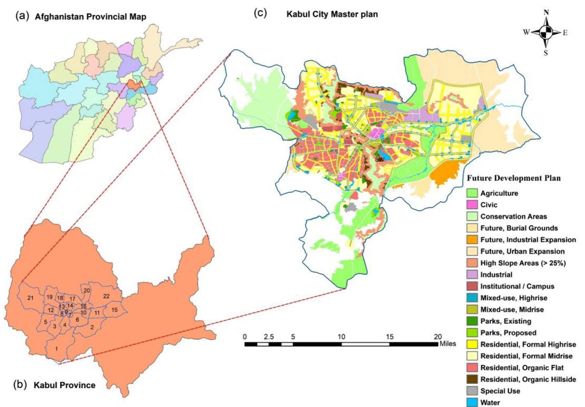 Map of the study area: (a) provincial map of afghanistan,