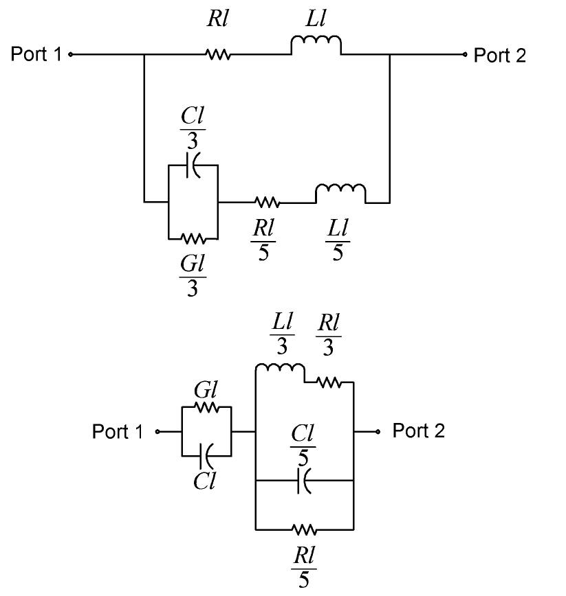Figure 3 - Compact Models Based on Transmission-Line Concept