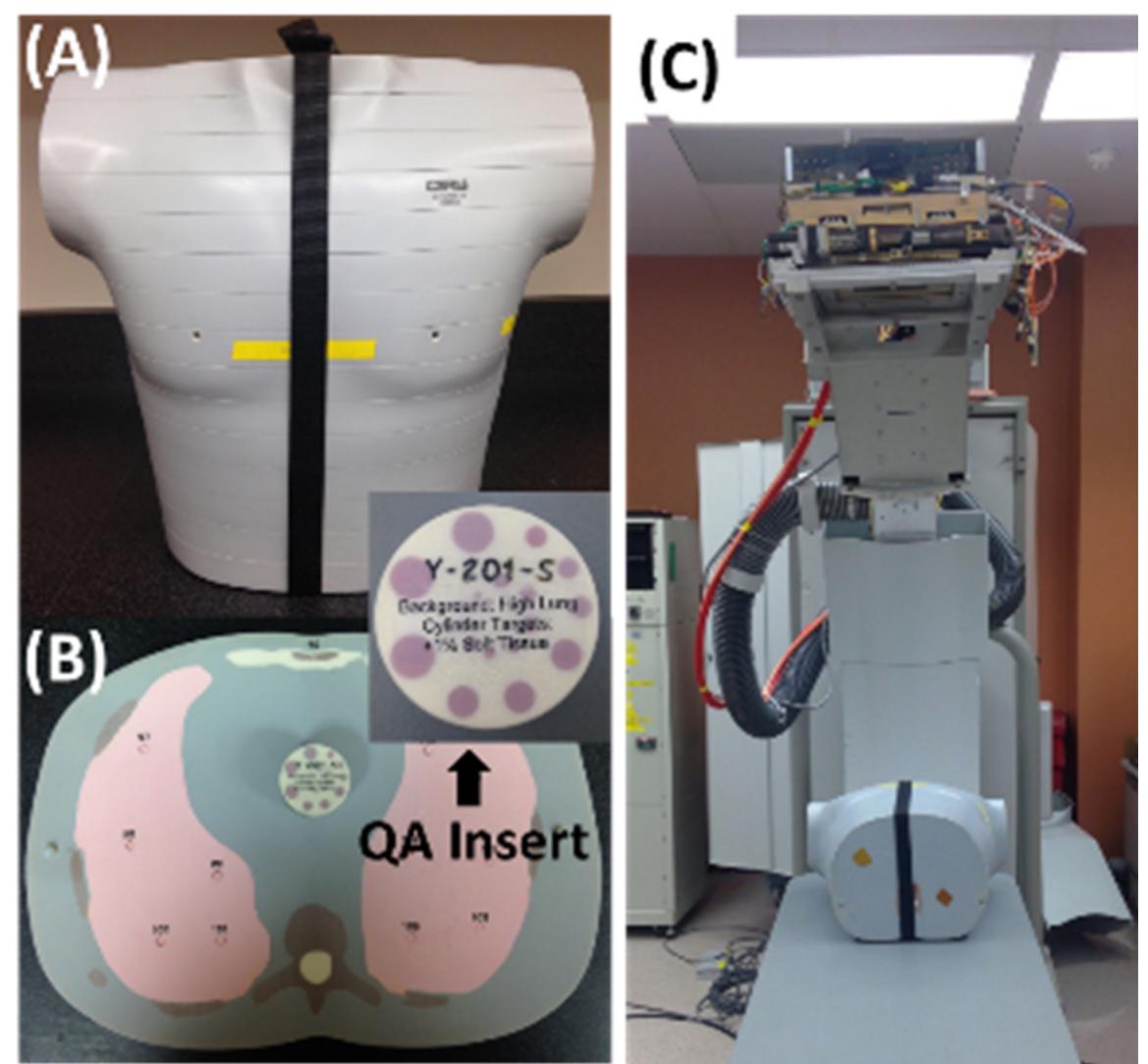 7: a. an anthropomorphic thorax phantom was imaged with