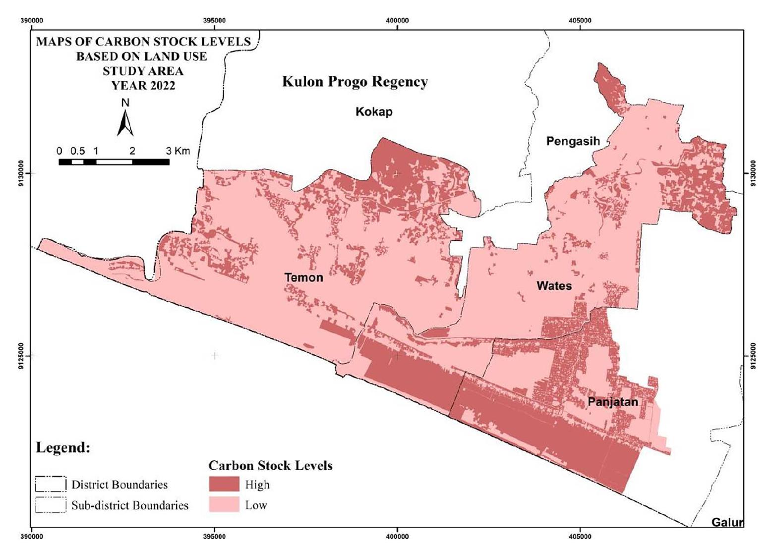 Map of carbon stock reserve levels in 2022 figure 4. map of