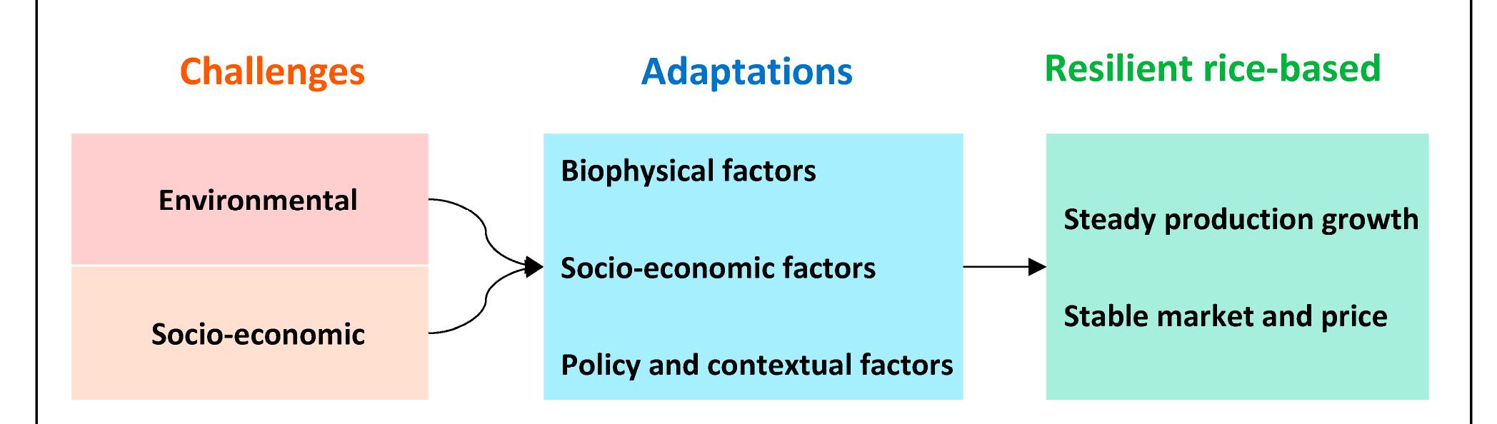 Conceptual framework of challenges and adaptation measures