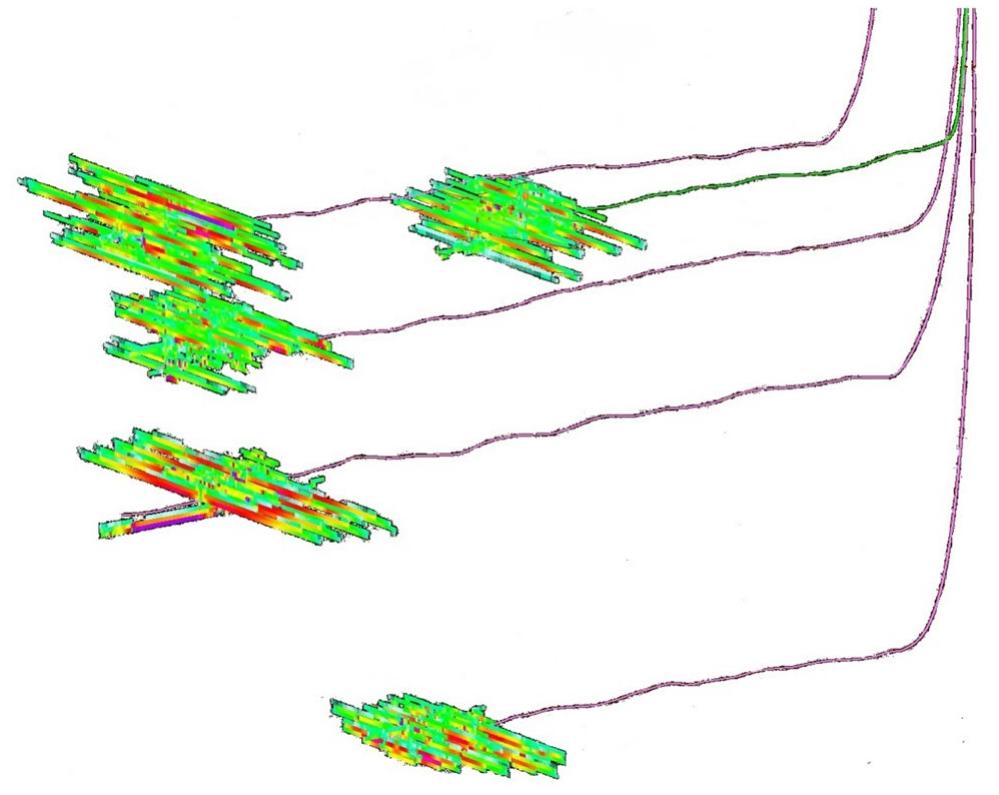 Propagation Of Hydraulic Fractures From Multiple Wellbores