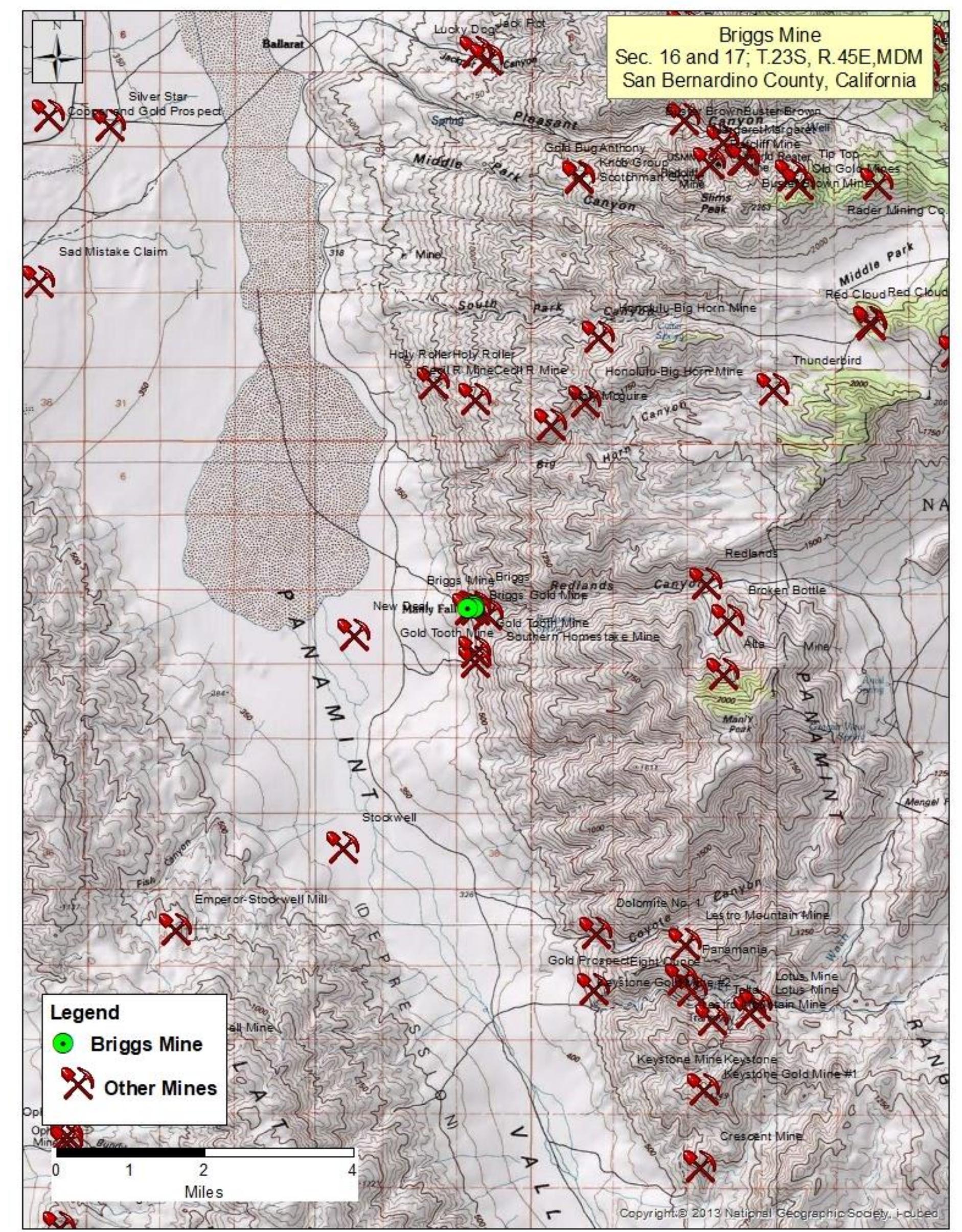 Figure 19 - GEOLOGY AND MINING HISTORY OF THE BRIGGS MINE,
