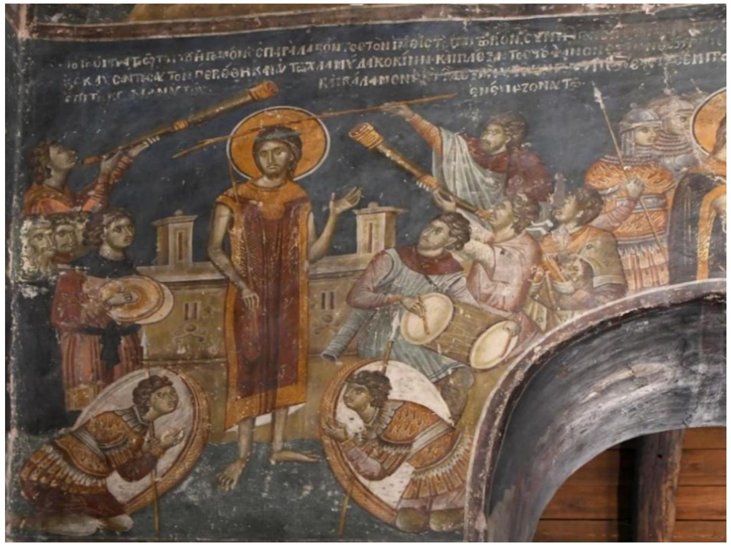 “the mocking of christ’, in “saint nicholas” orphanos